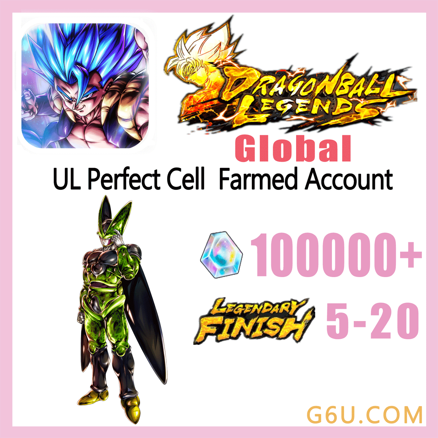 DRAGON BALL LEGENDS UL Perfect Cell Farmed Starter Account ( Global ...